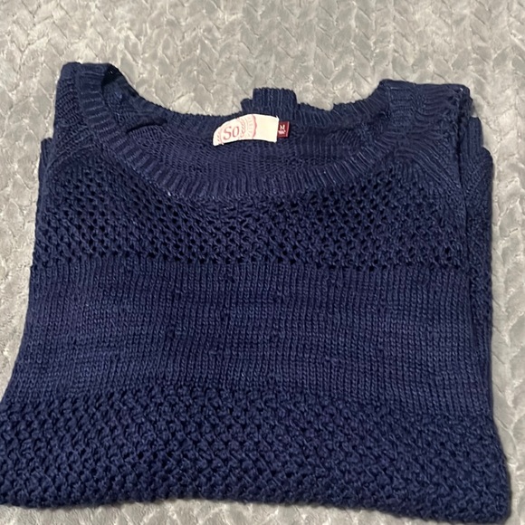 SO | Sweaters | So Navy Blue Sweater | Poshmark